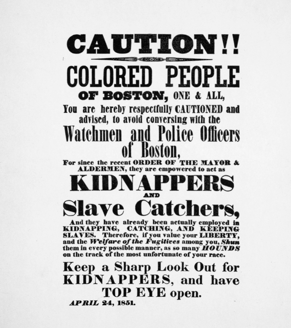 The Fugitive Slave Laws in Boston: Part 1, 1641–1849 – The West End Museum